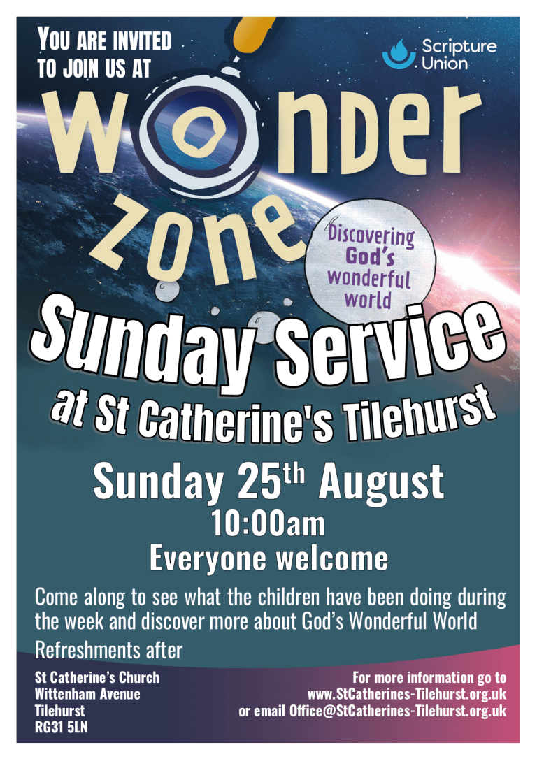 Wonder Zone Sunday Service – St Catherine's